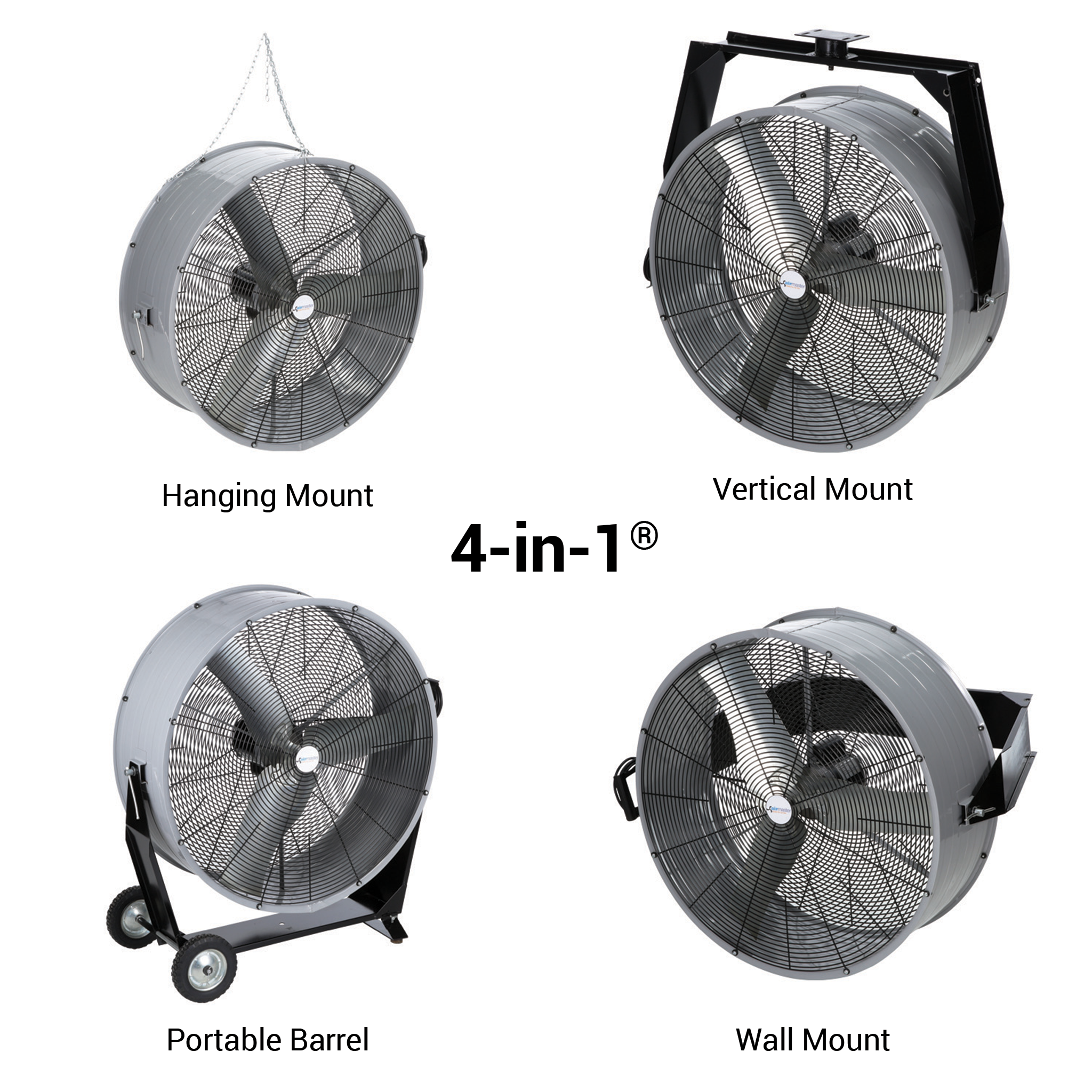 4-in-1® Barrel Fan – Airmaster Fan Company